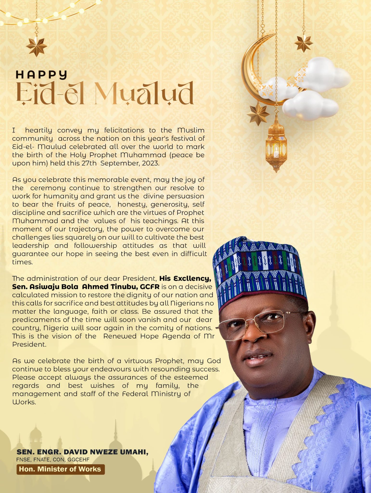 Happy Eid El Maulud to Nigerians