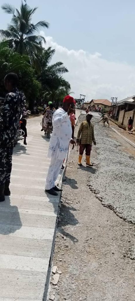 Afikpo Council Boss Inspects Road Projects in Uwana, Lauds Gov Nwifuru ...