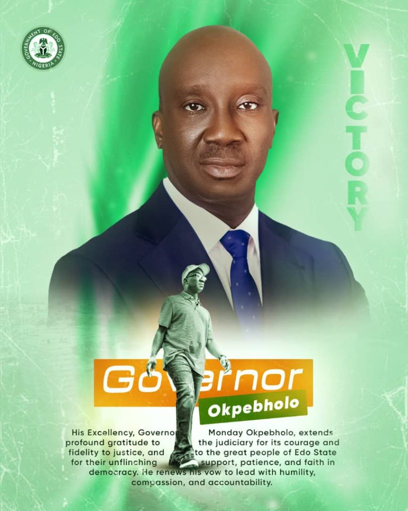 Senator Okpebholo Declares New Era for Edo as Supreme Court Affirms Mandate
