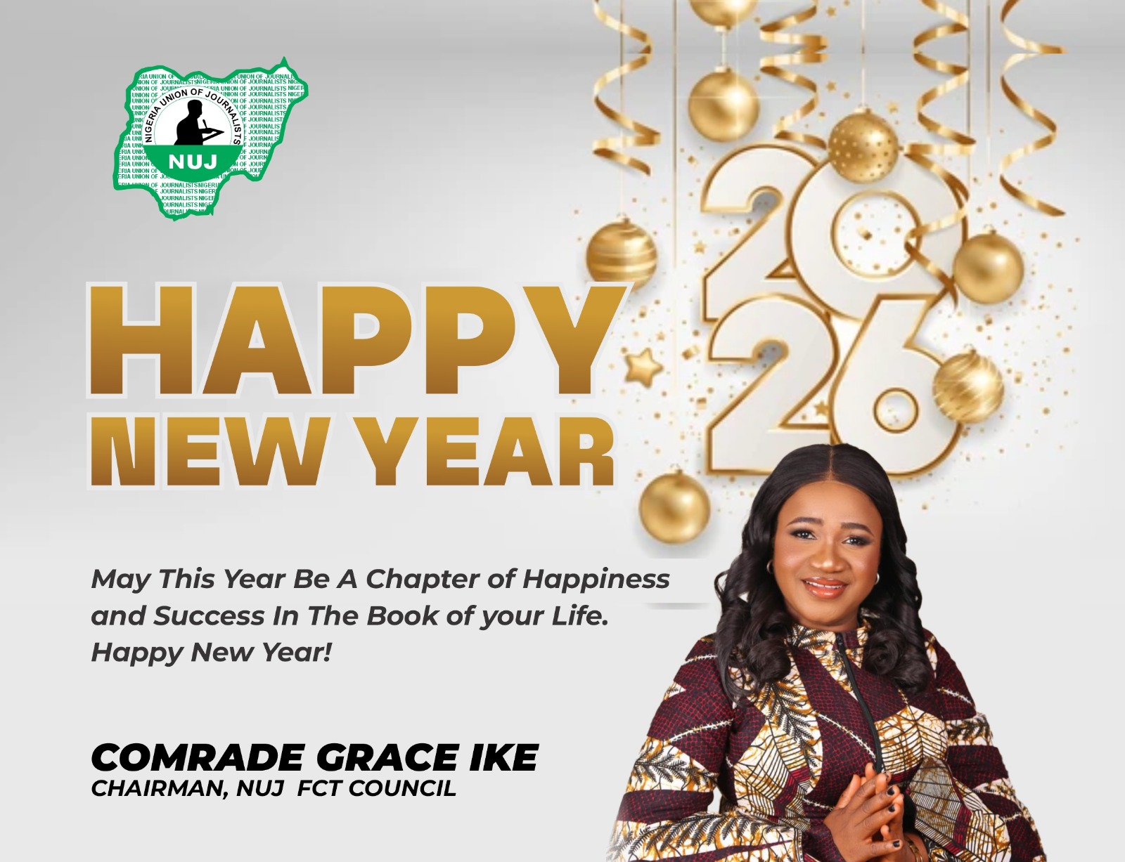 2026 : Comrade Grace Ike Sends Message of Hope to NUJ FCT Council Members